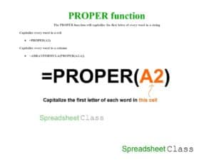 PROPER function cheat sheet for Google Sheets | Spreadsheet Class