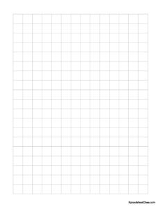 Normal graph paper extra large squares PDF | Spreadsheet Class