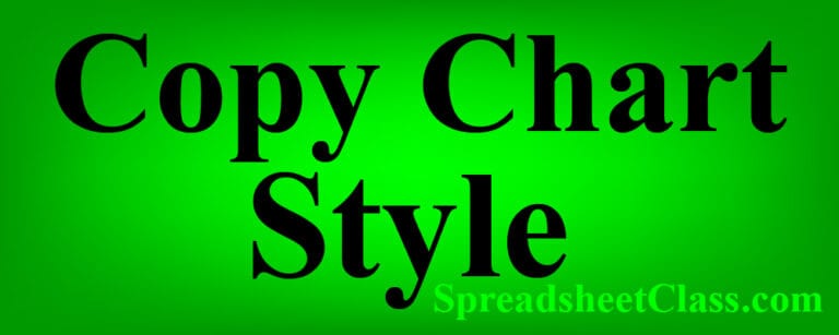 Copying chart formatting, and duplicating charts in Google Sheets