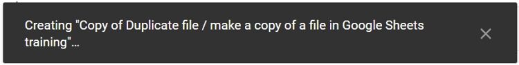 How to make a copy of a file in Google Sheets