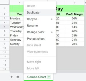 Duplicating a tab in Google Sheets Example | Spreadsheet Class