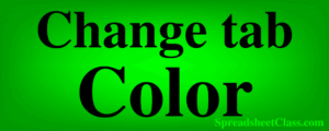 How to change tab color in Google Sheets