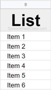 5 ways to indent in Google Sheets