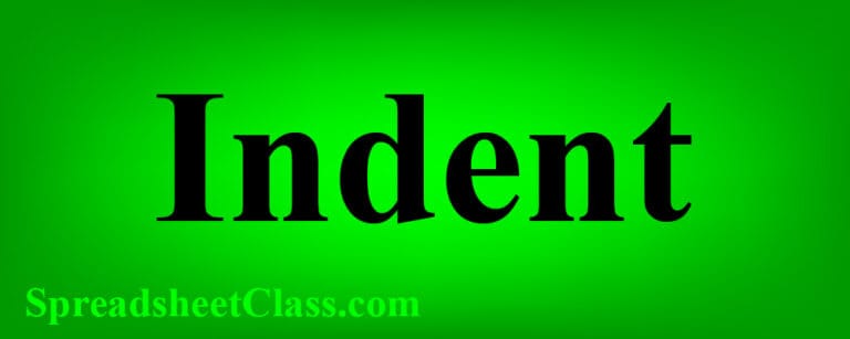 5 ways to indent in Google Sheets