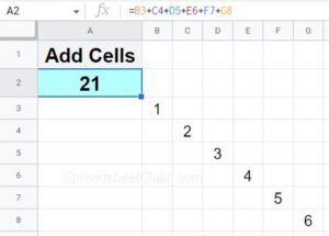 How to add and sum in Google Sheets (Addition and SUM function)