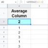 How to average in Google Sheets (AVERAGE function + mathematical method)