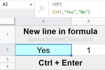 Insert a new line in cells / formulas in Google Sheets (+ Automatic ...