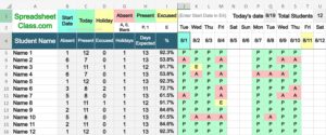 Attendance tracker templates for Microsoft Excel