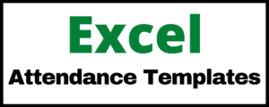 Attendance tracker templates for Microsoft Excel