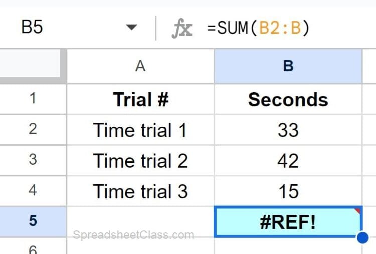 How to fix the “Circular dependency detected” error in Google Sheets
