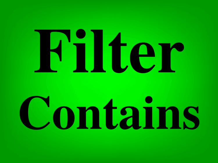 Filter where contains or where does not contain in Google Sheets single ...