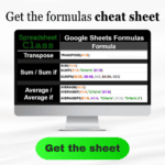 Free Google Sheets Cheat Sheet (Formulas & Quick Reference)
