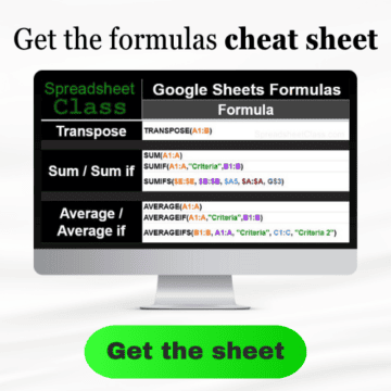 Free Google Sheets Cheat Sheet (Formulas & Quick Reference)