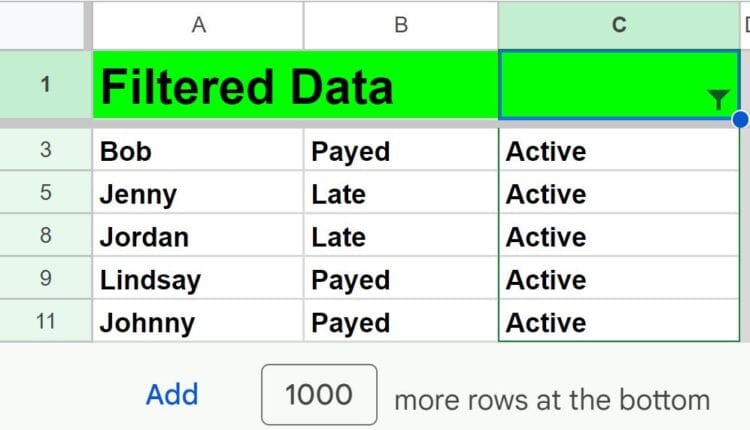 How to filter in Google Sheets filtered data after filtering ...