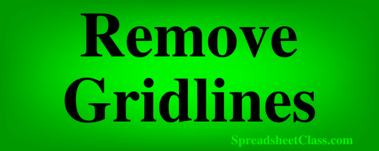 How to remove gridlines (& customize color) in Google Sheets