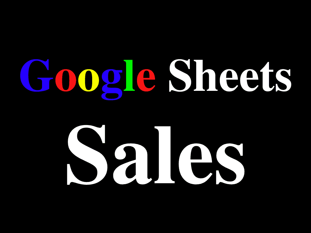 Sales template (+expenses) for Google Sheets