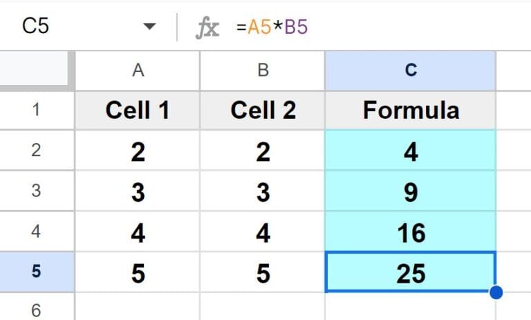 How to multiply in Google Sheets (Multiply numbers, cells, columns, & rows)