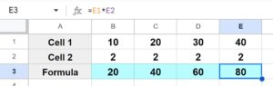 How to multiply in Google Sheets (Multiply numbers, cells, columns, & rows)