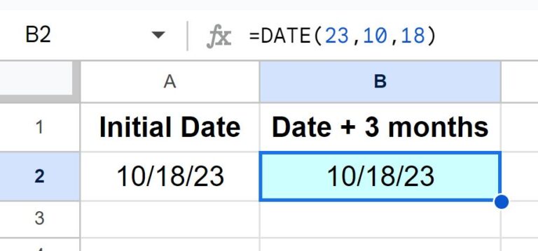 Add or subtract days, months, or years to/from a date in Google Sheets