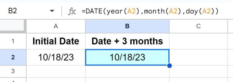 Add or subtract days, months, or years to/from a date in Google Sheets
