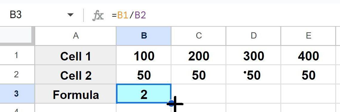 New Copying division formula into a row with autofill part 1 initial ...
