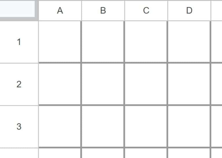 Make cells the same size / square in Google Sheets