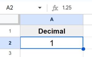 How to increase and decrease decimal places in Google Sheets
