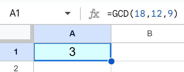 Finding the greatest common divisor of more than two numbers in Google ...