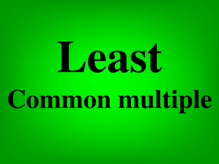 How to find the least common multiple in Google Sheets by using the LCM ...
