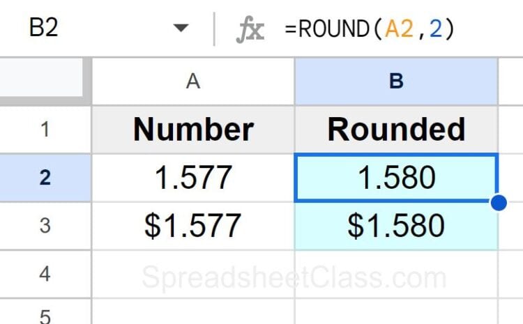 All the ways to round numbers in Google Sheets (ROUND, ROUNDDOWN, ROUNDUP)